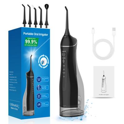 China Customizable Nozzle Tips Electric Water Flosser 300ml Rechargeable UKCA Certificate for sale