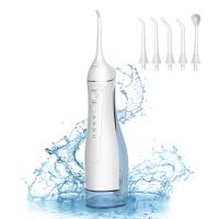 China Electric Water Flosser Portable Rechargeable 300ml Teeth Cleaner Waterproof for sale
