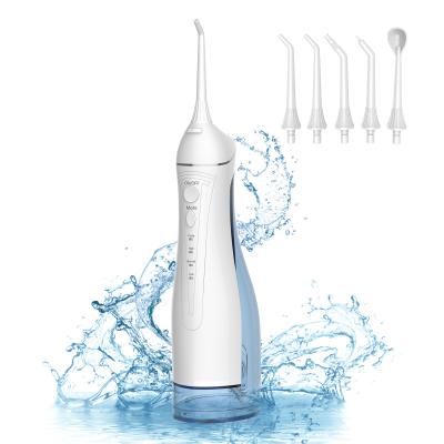 China Electric Water Flosser Portable Rechargeable 300ml Teeth Cleaner Waterproof for sale