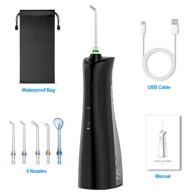 China 300ml Cordless Portable Teeth Cleaning Oral Irrigator with Rechargeable Battery for sale