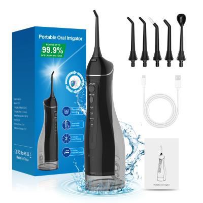 China New Cordless Travel Home Rechargeable Powerful Portable Household Large Tank Oral Irrigator Electric Dental Water Flosser for sale