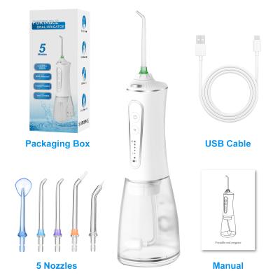 China Electric Teeth Cleaning Device Oral Irrigator for Home Travel Dental Floss Water Flosser IPX7 Waterproof for sale