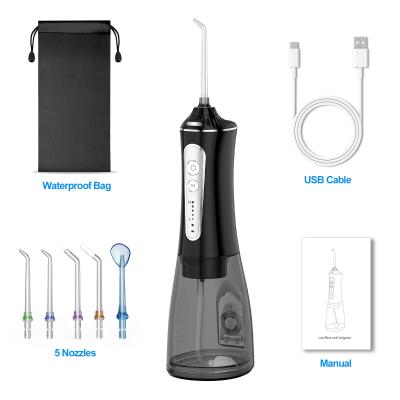 China 1200-1400 Pulse Frequency Water Flosser Oral Care Irrigator for Teeth and Braces 5 Hours Charging Time for sale
