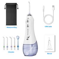 China 300ml Cordless Water Flosser Effective Dental Care with IPX7 Waterproof and 2500mAh Battery for sale