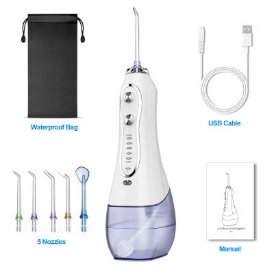 China 300ml Cordless Water Flosser Effective Dental Care with IPX7 Waterproof and 2500mAh Battery for sale