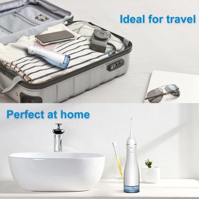 China Portable Cordless Water Flosser for Teeth Cleaning 300ml Capacity 4 Modes 40-110 PSI Water Pressure for sale