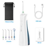 China 300ml Dental Irrigator with 40-110 PSI Water Pressure and 5 Customizable Nozzle Tips for sale