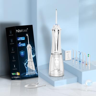 China Private Label Deep Cleaning Portable Dental Flosser Smart Rechargeable Electric Flosser with Replaceable Flossing Head for sale