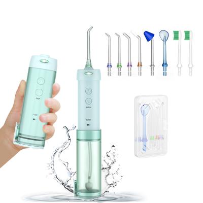China 5 Modes 200ML Rechargeable Portable Oral Irrigator Travel Cordless Dental Irrigator Oral Water Jet Teeth Cleaner Water Flosser for sale