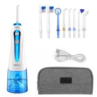 China Professional Floss Tooth Cleaner 300ml IPX7 Waterproof USB Rechargeable Portable Dental Jet Oral Irrigator Water Flosser for sale