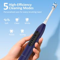 China Customized High Quality Portable Travel Electric Toothbrush Type C Rechargeable Sonic Electric Toothbrush for sale