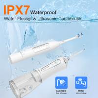 China 2 in 1 Electric Sonic Toothbrush Oral Irrigator Dental Flosser Combo with Water Tank Replace Brush Heads for sale