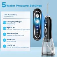 China Advanced Portable Dental Water Flosser Rechargeable USB Power Household Oral Care Cleaning Irrigator IPX7 Cordless Handle for sale