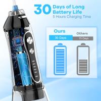 China Advanced Portable Dental Water Flosser Rechargeable USB Power Household Oral Care Cleaning Irrigator IPX7 Cordless Handle for sale