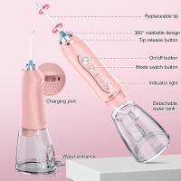 China Cordless Dental Teeth Irrigator Portable Water Flosser Rechargeable Ipx7 Waterproof Mini Oral Irrigator for sale