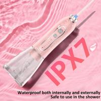 China Cordless Dental Teeth Irrigator Portable Water Flosser Rechargeable Ipx7 Waterproof Mini Oral Irrigator for sale