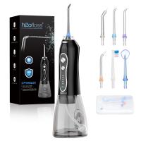 China Customizable Logo Colour Large Capacity 300ML Handheld Oral Irrigator Electric Dental Water Flosser F600 with 6 Nozzles for sale
