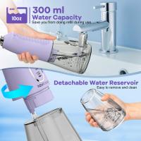 China Portable Water Flosser Cordless Oral Cleaner Dental Irrigator With Massage Function CE Certificate Waterpulse for sale