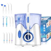China OEM Countertop Water Flosser Oral Irrigator with 5-110PSI Water Pressure 1 Year Warranty and ABS+PC Material for sale