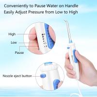 China OEM Countertop Water Flosser Oral Irrigator with 5-110PSI Water Pressure 1 Year Warranty and ABS+PC Material for sale
