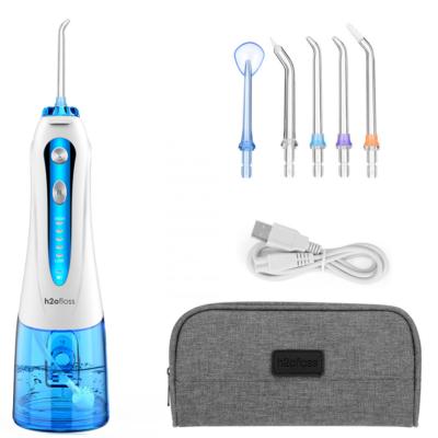 China Portable Water Flossing Oral Irrigator 300ML Dental Cleaner 24 Adjustable Pressure Electric Oral Flosser for Teeth/Braces for sale