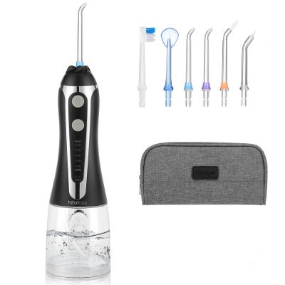 China Cordless Battery Operated Water Flosser Portable Handle 300ml for sale