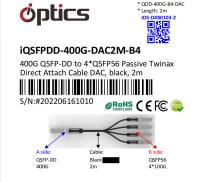 China 400G QSFPDD to 4x100G QSFP56 Breakout (Direct Attach Cable) Cables (Passive) 2M 400G QSFPDD DAC for sale