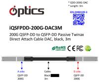 China 200G QSFPDD To QSFPDD DAC(Direct Attach Cable) Cables (Passive) 3M Qsfp Dd Dac for sale