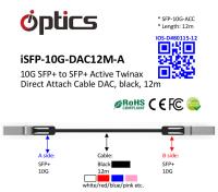 China SFP-10G-DAC12M-A 10G SFP+ to SFP+ DAC(Direct Attach Cable) Cables (Active) 12M 10G SFP+ DAC ACC for sale