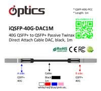 China IOS-D#80117-1, IQSFP-40G-DAC1M, 40G QSFP+ To QSFP+ DAC(Direct Attach Cable) Cables (Passive) 1M Dac Cable 40g for sale