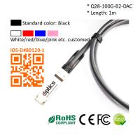 China QSFP28-100G-DAC1M-B2, 100G QSFP28 To 2x50G qsfp28 direct attach cable 1M for sale