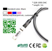 China QSFP28-100G-DAC1M 100G QSFP28 To QSFP28 DAC(Direct Attach Cable) Cables (Passive) 1M Qsfp28 Dac Cable for sale