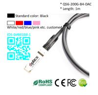 China QSFP56-200G-DAC1M-B4 200G QSFP56 To 4x50G SFP56 Dac Breakout Cable Passive 1M for sale