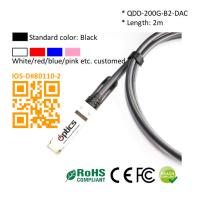 China 200G QSFPDD To 2x100G QSFP28 Breakout DAC Direct Attach Cable 2M Qsfp Dd Breakout Cable for sale