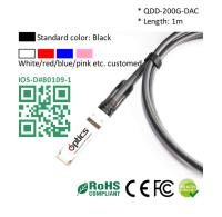 China 200G QSFPDD to QSFPDD DAC(Direct Attach Cable) Cables (Passive) 1M 200G QSFPDD DAC for sale
