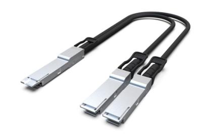 China 200G QSFPDD to 2x100G QSFP28 Breakout DAC(Direct Attach Cable) Cables (Passive) 1M 200G QSFPDD DAC for sale