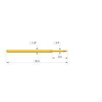 China Gold-Plated ICT FCT Spring Test Probes for Circuit Boards GKS-100 Series for sale
