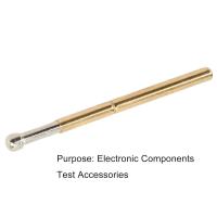 China Big Round Head Spring Test Probe with High Passing Current and Low Impedance for PCB Testing for sale