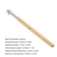 China Big Round Head Spring Test Probe with High Passing Current and Low Impedance for PCB Testing for sale
