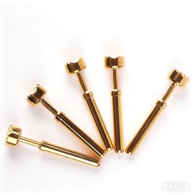 China Customized Gold Plated Spring Test Probe with 2.54mm Pitch and 4.0 Full Travel for PCB Testing for sale