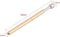 China P125-A Spring Test Probe Pogo Pin with 5A Current 50m Ohm Resistance and 33.35mm Length for PCB Testing for sale