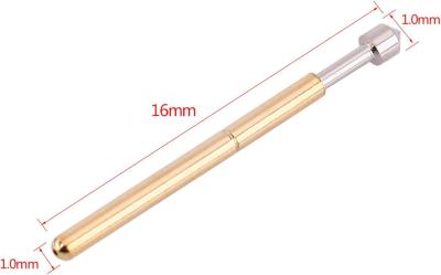 China P125-A Spring Test Probe Pogo Pin with 5A Current 50m Ohm Resistance and 33.35mm Length for PCB Testing for sale