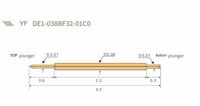 China High Quality Switch Contact Pin Test Probe YF DE1-038BF32-01C0 for sale