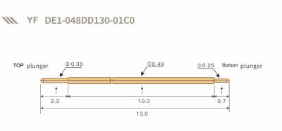 China High Quality Switch Contact Pin Test Probe YF DE1-048DD130-01C0 for sale
