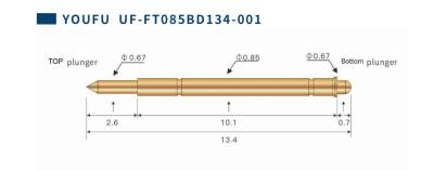 China Precision Pogo Pin Probe Double Ended for Electronic Testing for sale