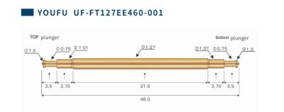 China Precision Pogo Pin Probe Double Ended for Electronic Testing for sale