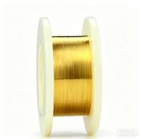 China 0.0035mm Ultra Fine Gold Plated Tungsten Wire High Tensile Strength Stable Dimension for sale