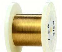 China Pure Tungsten Base 0.0035mm Gold Plated Ultra Fine Wire High Temperature Stability for sale