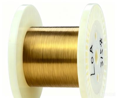 China Pure Tungsten Base 0.0035mm Gold Plated Ultra Fine Wire High Temperature Stability for sale