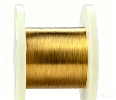 China 0.0035mm Micro Diameter Gold Plated Tungsten Wire For Vacuum Electronic Micro Parts for sale